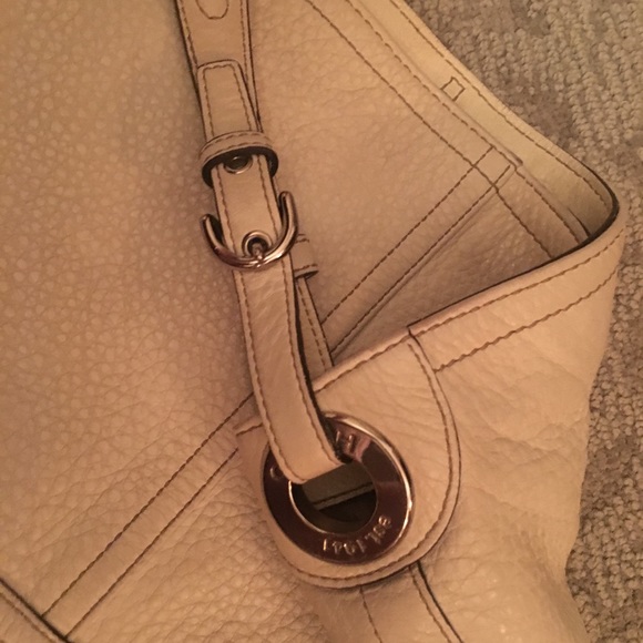 Coach | Bags | Coach Off White Premium Leather Bag Includes Coach ...